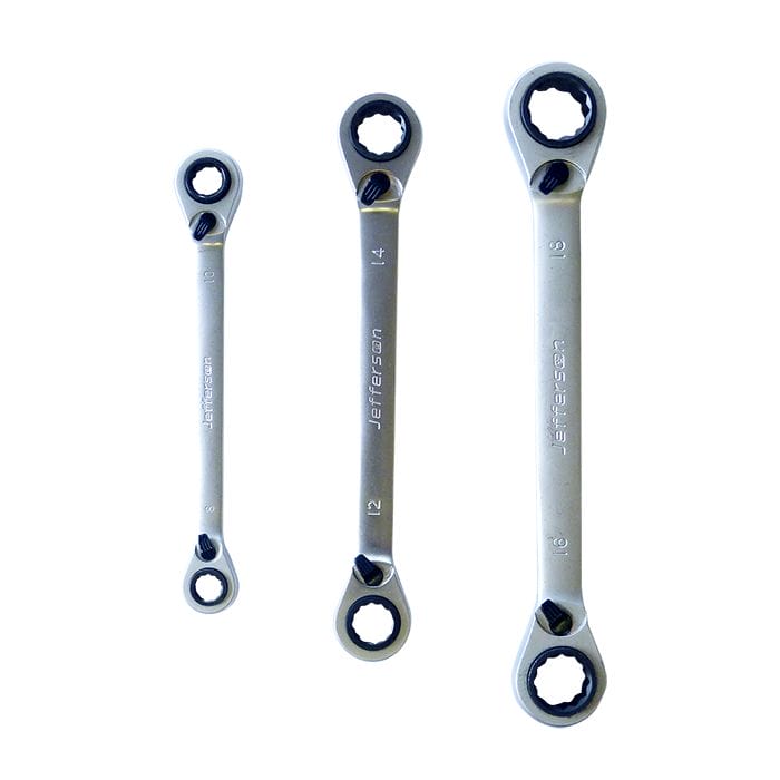 3 Piece 4 In 1 Reversible Ratchet Spanner Set - ABY Workshop Projects
